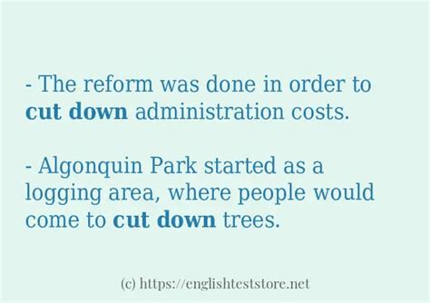 Cut Down Some Sentence Examples Englishteststore Blog