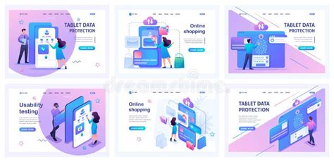 Set Of Landing Pages For Testing Different Mobile Applications