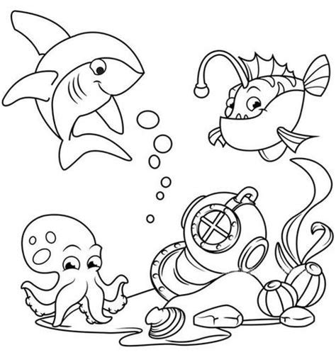 儿童简笔画章鱼和鲨鱼（热门18张） 简笔画图片大全