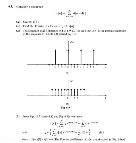 Solved 6 5 Consider A Sequence X[n] § 8[n 4k] K 00 A