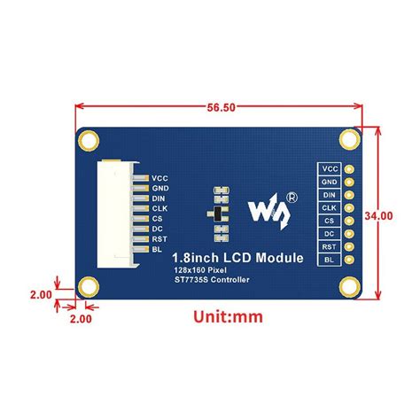 Screen Waveshare LCD 1 8 128x160px SPI Botland Robotic Shop