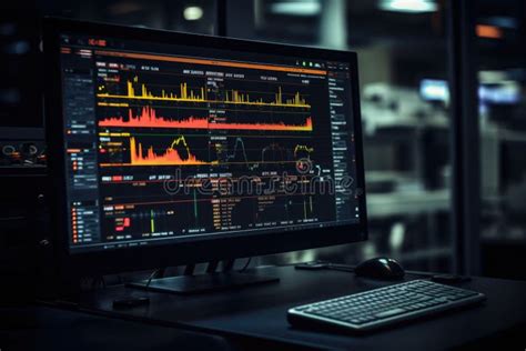Data Science Scientist Computing Analysing And Visualizing Complex Data Set On Computer Stock