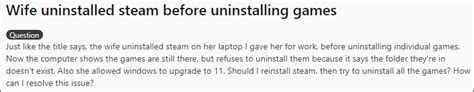 Dont Uninstall Steam Before Uninstalling All Your Games