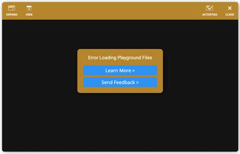 troubleshooting vexcode vr playground access errors vex library