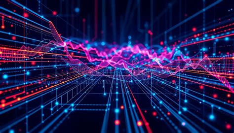 Abstract Digital Network Technology Connection And Futuristic Data