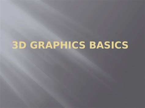 Pptx 3 D Graphics Basics Dokumentips