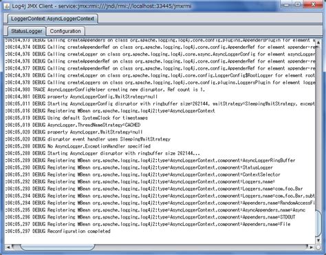 jmx apache log4j 2