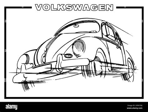 Printable Coloring Pages Of Volkswagen Beetle 2025