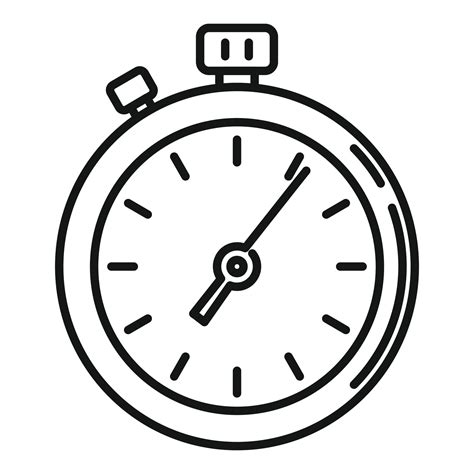 Minute Stopwatch Icon Outline Vector Watch Timer 14935532 Vector Art At Vecteezy