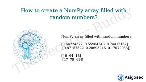 How To Create A Numpy Array Filled With Random Numbers The Security Buddy