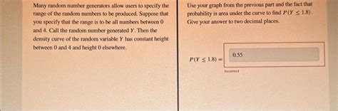 Solved Many Random Number Generators Allow Users To Specify