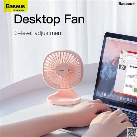 Jual Baseus Original Kipas Angin Meja Mini Pudding Desk Fan Portable Shaped Cas Speed Kecil