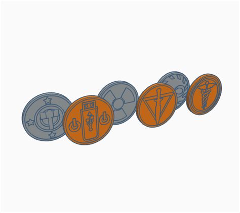 stl file gamma world cryptic alliance coins 🗺️ ・template to download