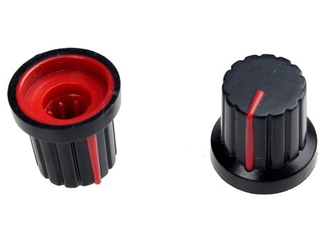 Gałka Potencjometru Z Wskaźnikiem Czerwona Gałka Potencjometru