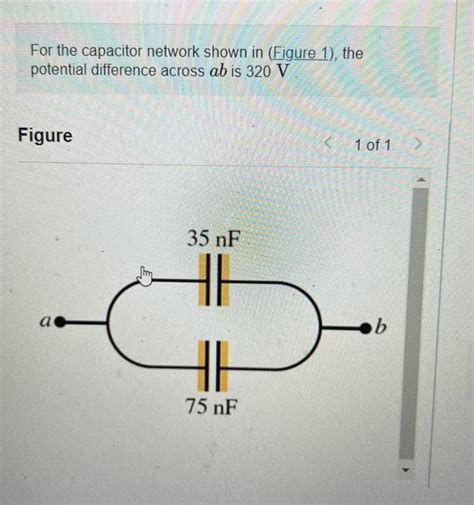 Solved For The Capacitor Network Shown In Figure 1 The