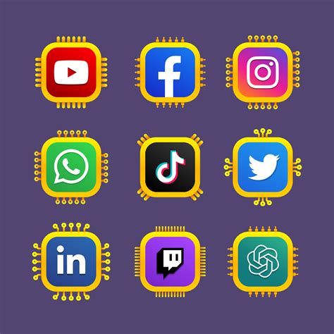 Online Mobile Apps Icon Collection Set 21512422 Vector Art At Vecteezy