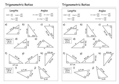 Gcse Foundation Pythagoras And Trigonometry Unit 11 Lessons Teaching Resources
