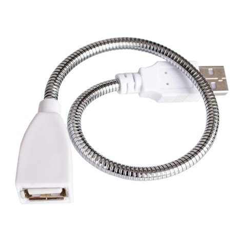 Desk Lamp Usb Power Cable Extension Cord Flexible Metal Hose Usb Desk Light In Integrated