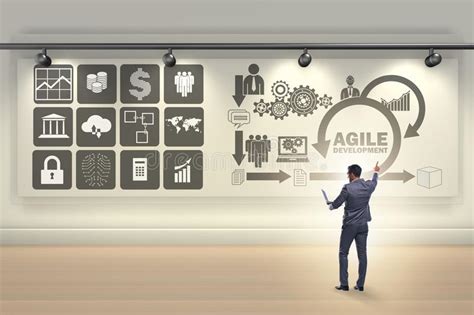 The Businessman In Agile Software Development Concept Stock Image