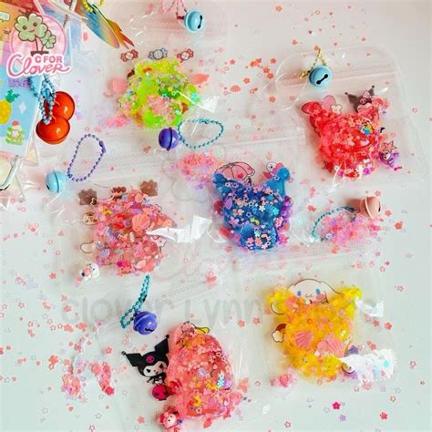 Taba Squishy Acrylic Sticker Cute Character Mainan Pencetan Jelly