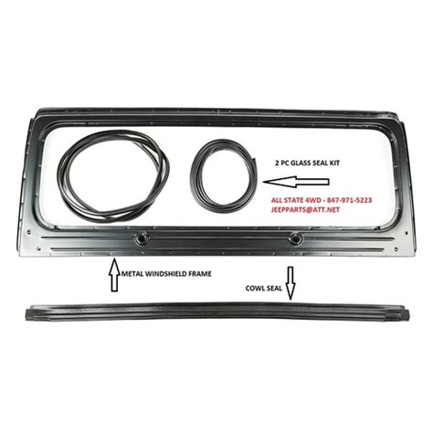 Jeep Parts Yj Just Jeeps Omix Ada Windshield Cowl Rubber Seal For 1987