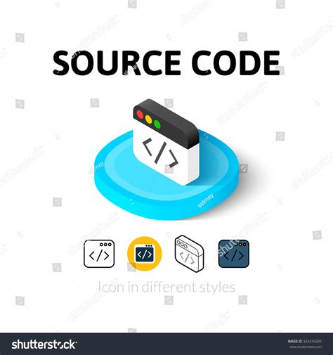 Source Code Icon Vector Symbol Flat Stock Vector Royalty Free Shutterstock