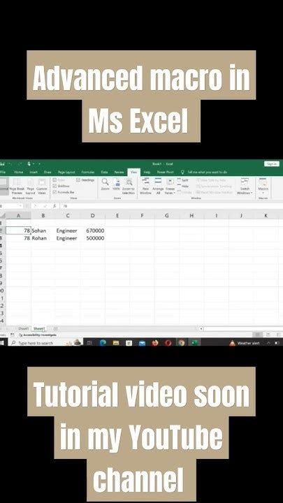 advanced macro in excel excel advancedexceltraining macro excelgraph youtube