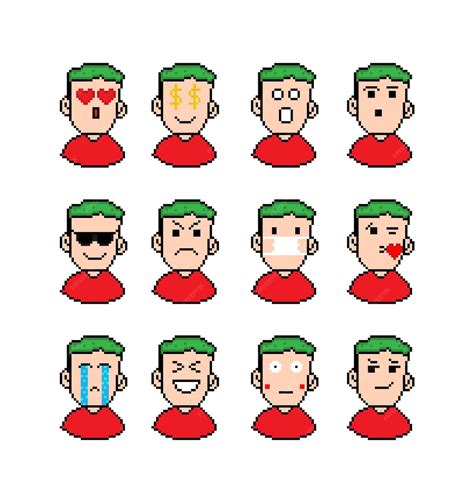 Pixel Art De Emoji Design Expresse Se Com Pixel Art Emoji Designs Uma Reviravolta Divertida No