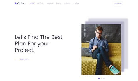 Xolcy Angular Responsive Landing Page
