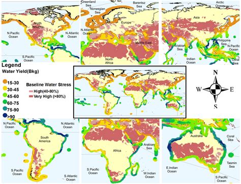 Spatial Variability Of Water Yield Along The Delineated Near Offshore