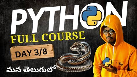 Part 3 If Else Condition Statements Python Full Course In Telugu 👩‍💻 Python Swaroopvitb