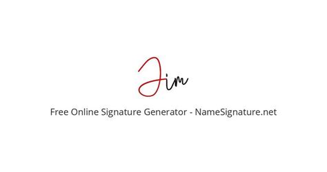 Jim In Cursive Signature Generator Nice Handwriting Cute Handwriting