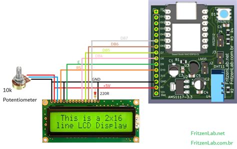 16x2 Lcd Display With Esp32 Fritzenlab Electronics