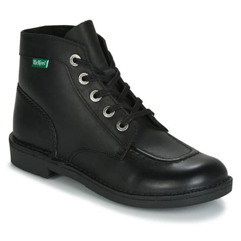 Kickers Kick Col Noir Livraison Gratuite Spartoo Chaussures