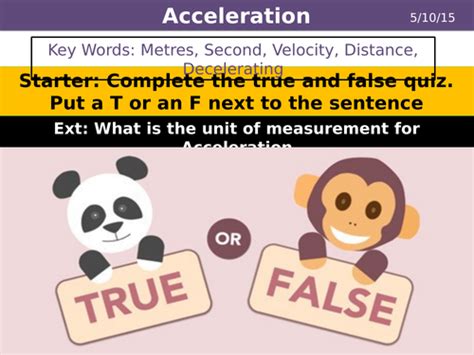 Acceleration Teaching Resources