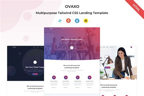 Ovaxo Tailwind Css Multipurpose Landing Template
