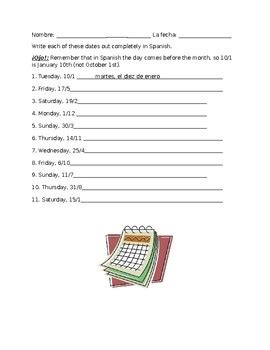 How To Write The Date In Spanish Documentride