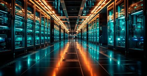 Network Of Connections In Servers Data Storage Systems In Data Centers