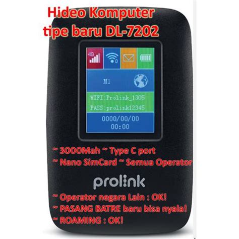 Jual Modem Prolink 4g Dl7202 Mifi Prolink 4g 150mbps Jakarta Barat