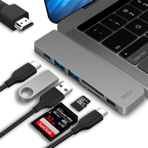 EKSA ET8 India T8 USB Hub Grey Amazon In Computers Accessories