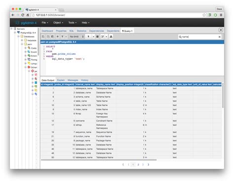 Daves Postgres Blog Pgadmin 4 The Elephant Nears The Finish Line