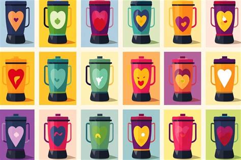 Premium Vector Blender Icons With Different Things