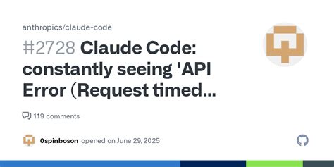 Claude Code Constantly Seeing Api Error Request Timed Out Retrying In Seconds
