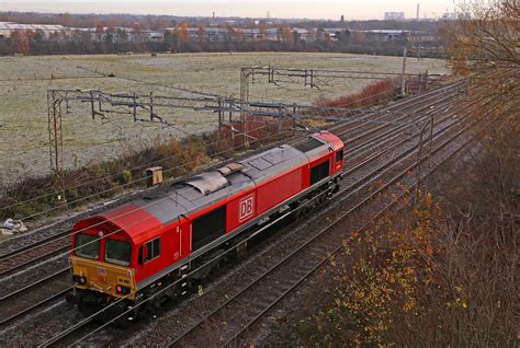 Db Cargo Class 66 66086 Halebank With Frost Covered Fie… Flickr
