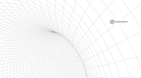 와이어프레임 메쉬 터널의 추상 객체입니다 풍경 개념의 3d 그림입니다 0명에 대한 스톡 벡터 아트 및 기타 이미지 0명 3d 스캔 3차원 초음파 Istock