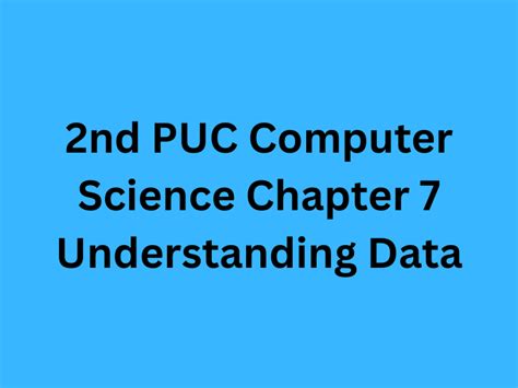 Understanding Data Class 12 Mcq