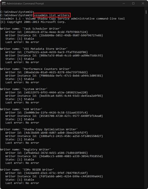 Vss Volume Shadow Copy Service Providerwriter Durumunun Kontrol Edilmesi Veli Kadir Kozan