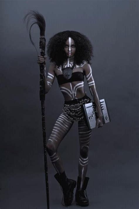 African Tribal Body Paint