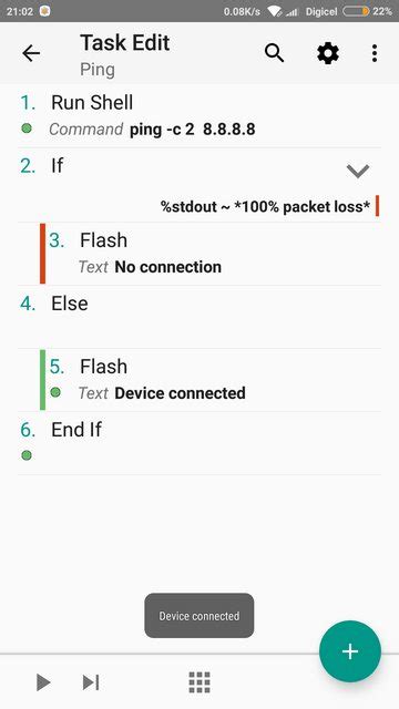 tasker turn off wifi if there s no internet connection android
