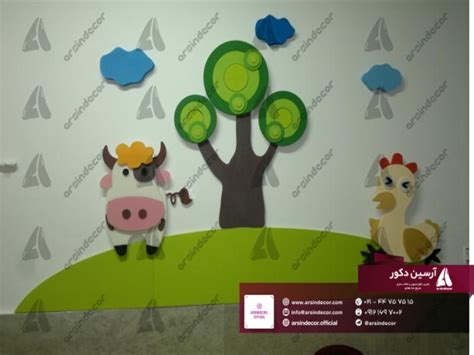 ماکت نمای داخلی مهد کودک گلها محصولات ماکت تبلیغات
